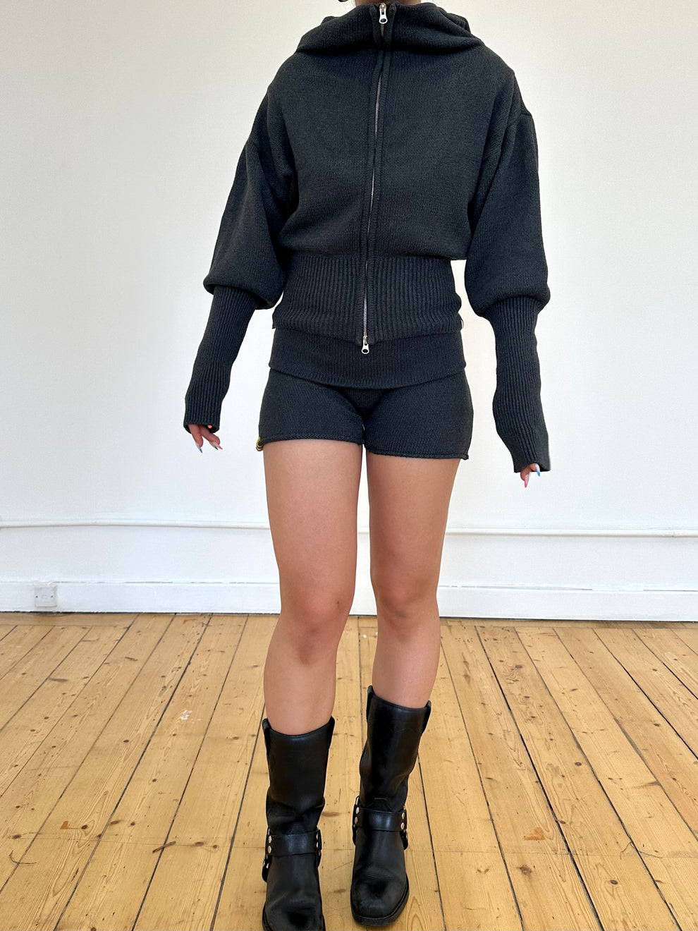 rowan balloon jumper - grey knit – K&R London