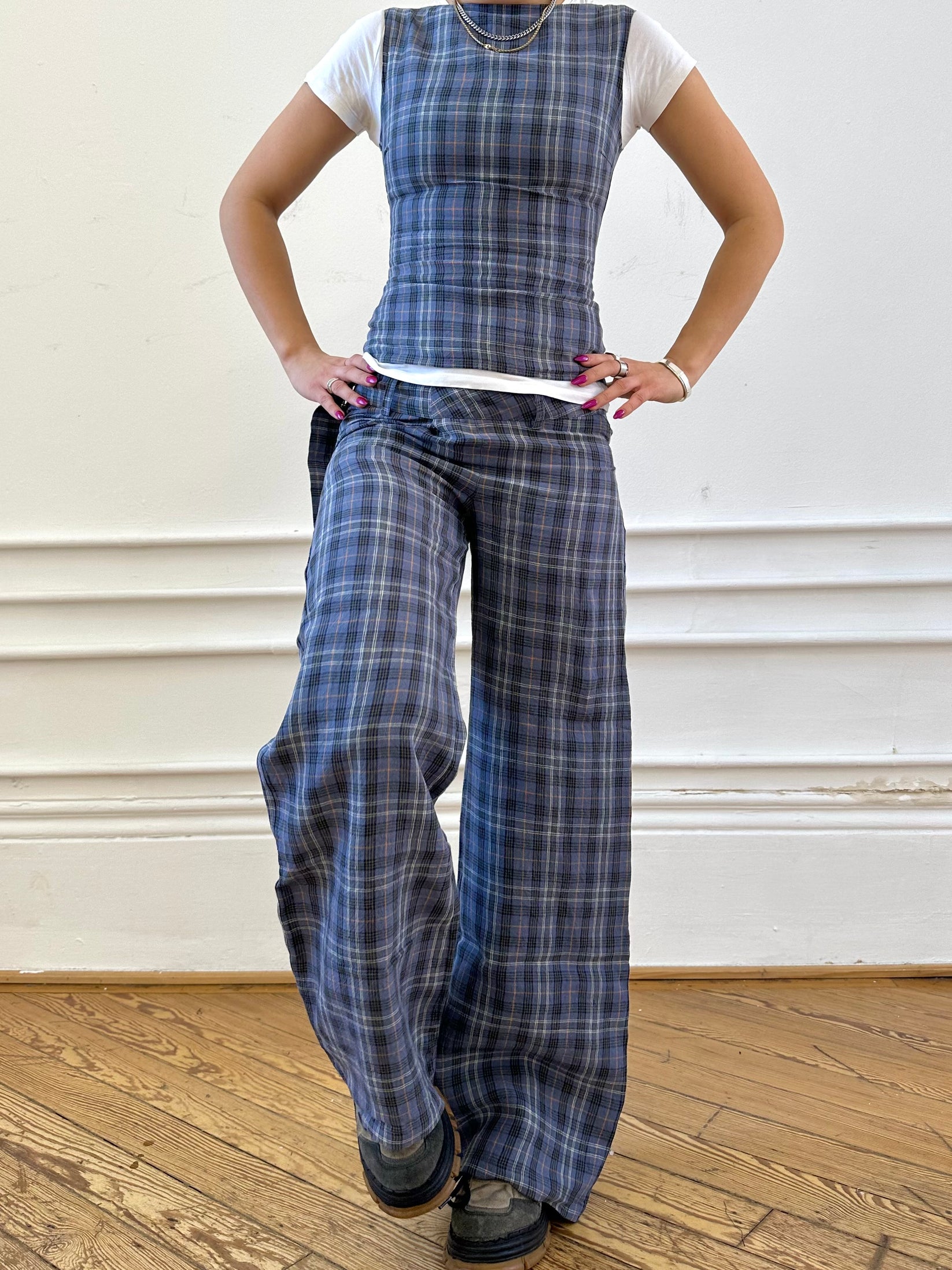 roman trouser - pebble linen – K&R London