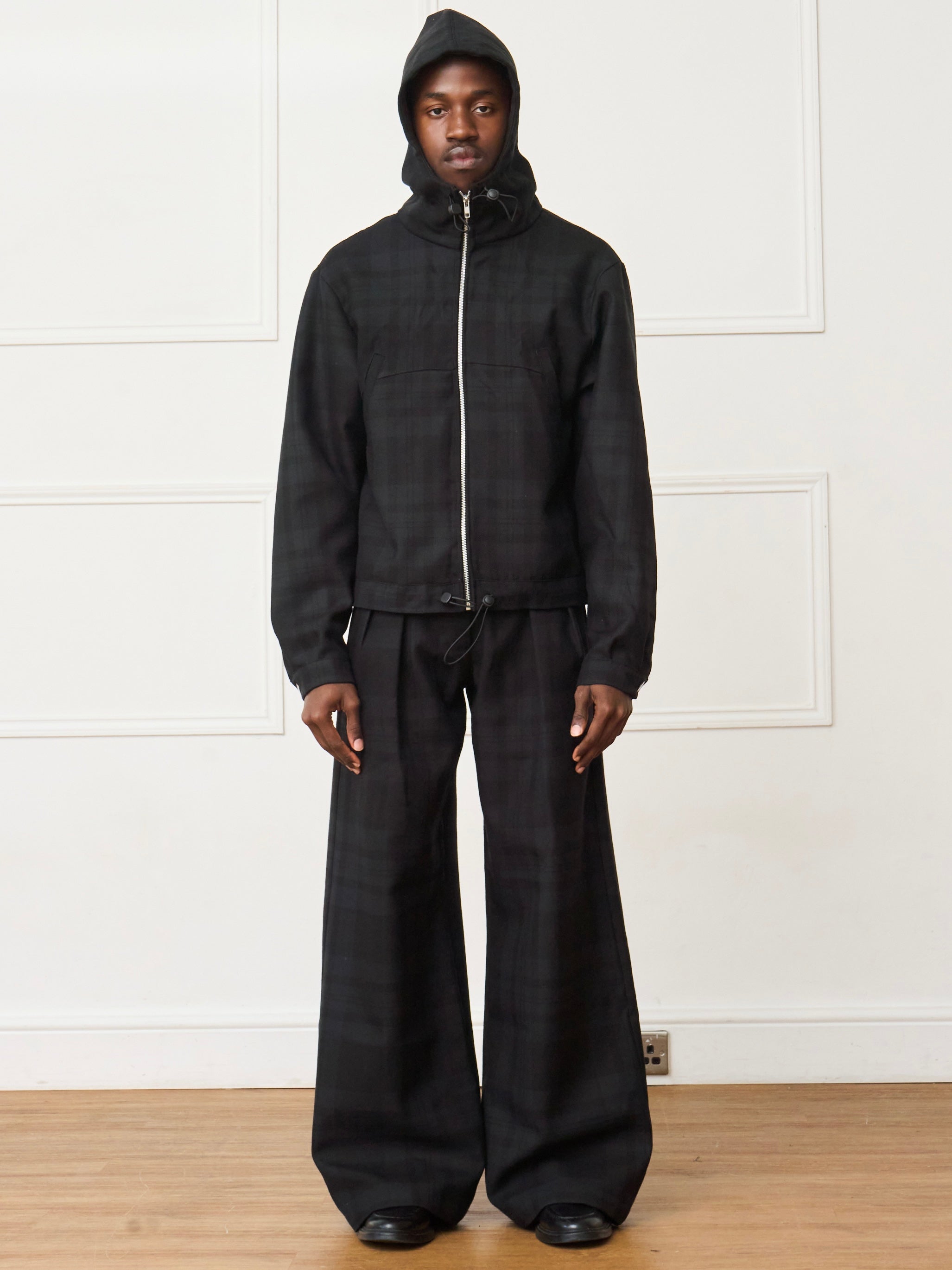 jamie jacket - black wool – K&R London