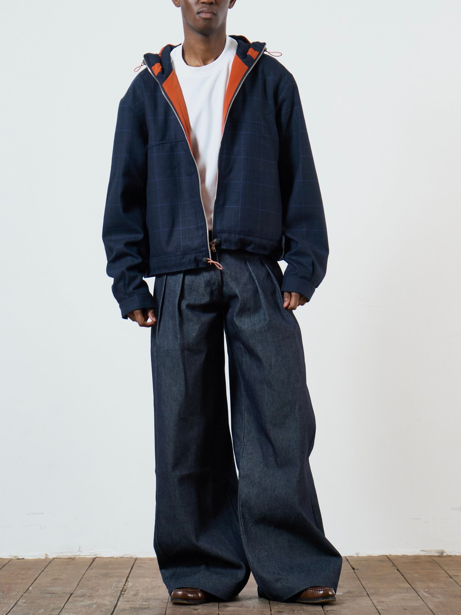 jamie jacket - navy wool – K&R London